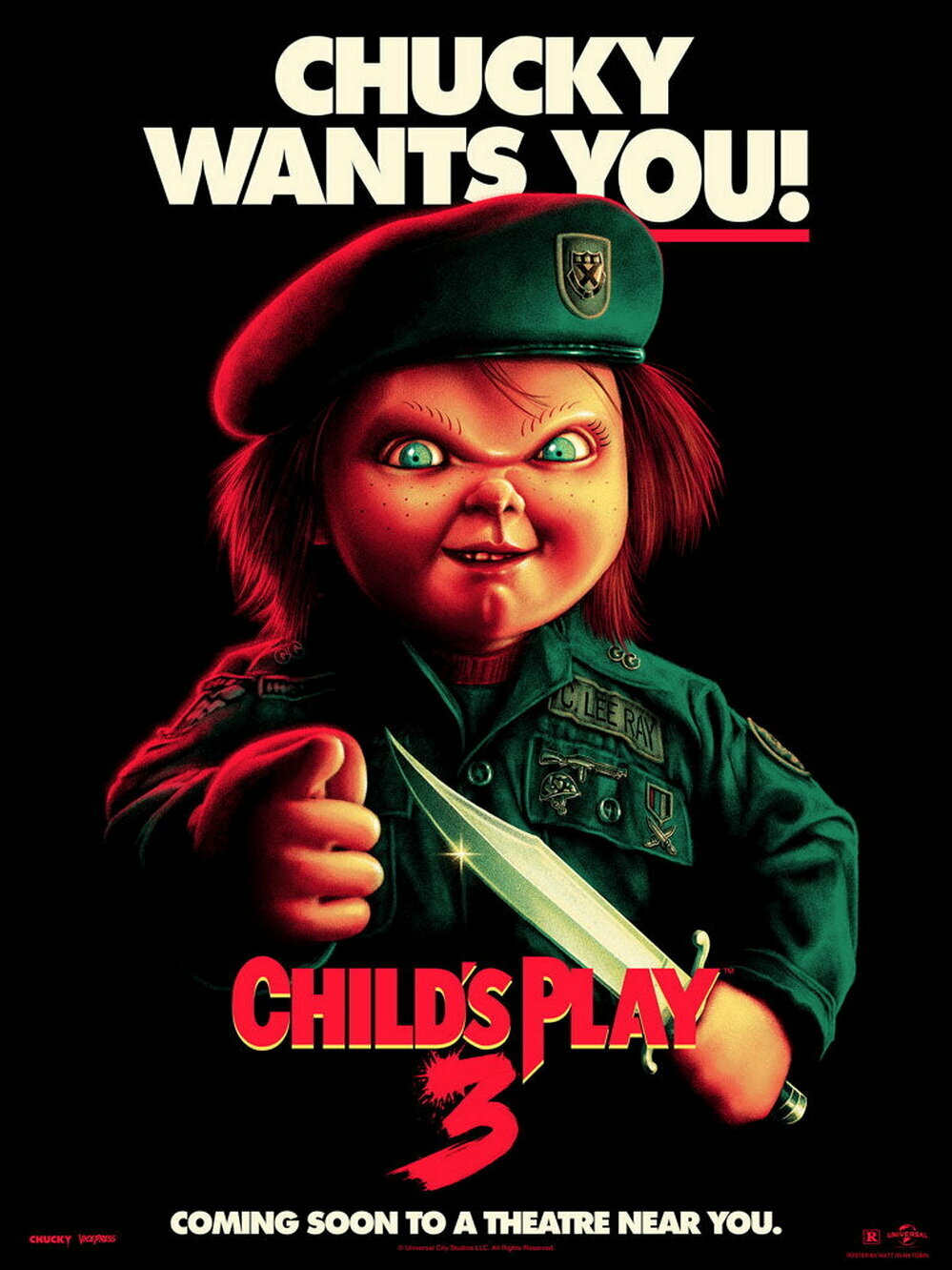 Плакат, постер «Детские игры 3»** Childs Play 3** на холсте, размер 30х42см