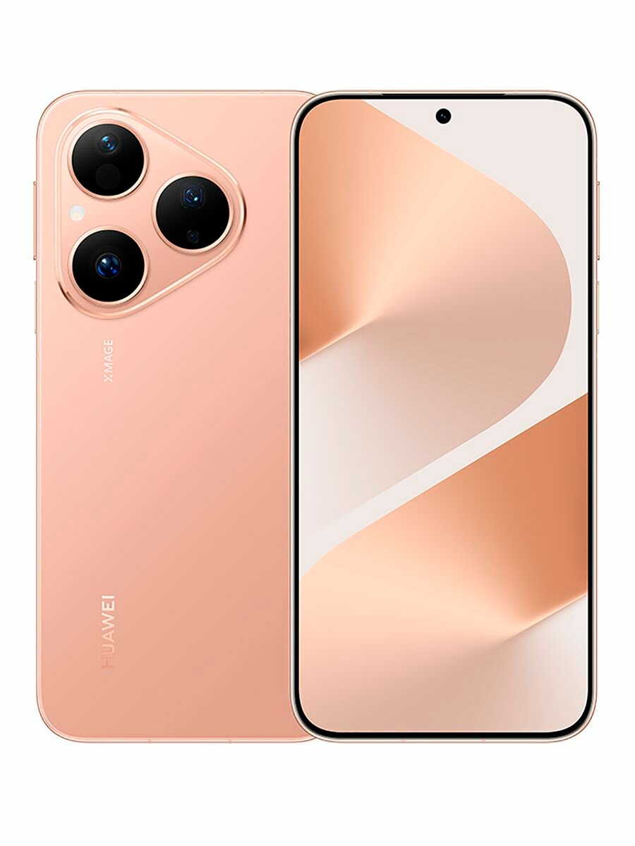 Смартфон Huawei Pura 80 HED-LX9 матовый золотистый 6,6" OLED, 12Гб/256Гб, 50/13/12 МП, NFC Bluetooth Wi-Fi Android 15