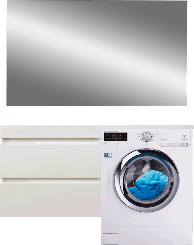 Мебель для ванной комнаты Style Line Даллас 140 L Люкс Plus подвесная, зеркало DIWO Элиста