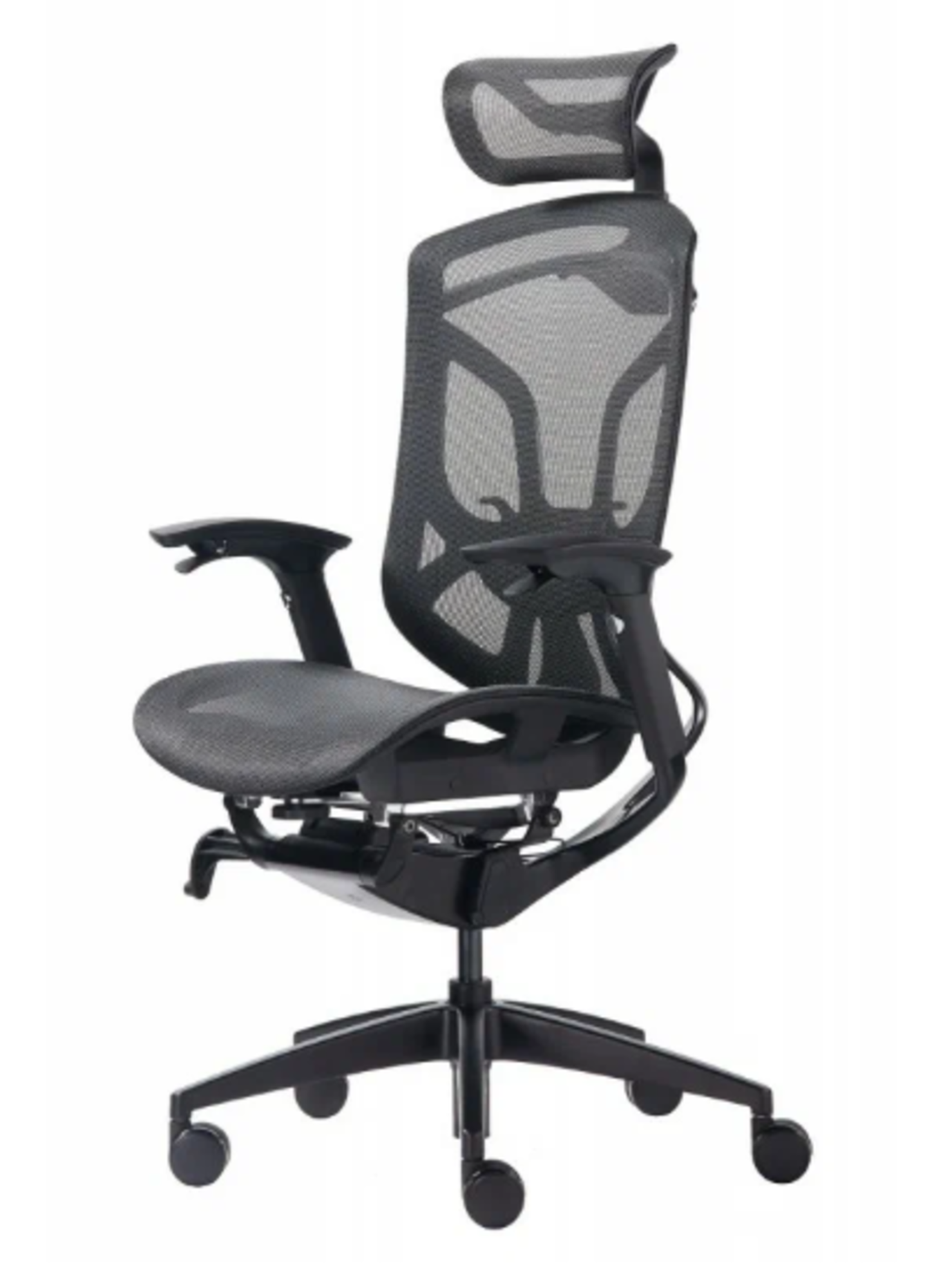 Премиум эргономичное кресло GT Chair Dvary X, сетка, цвет чёрный