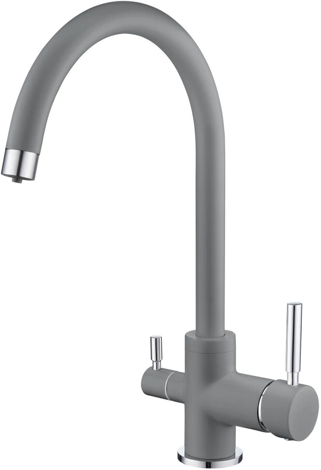 Смеситель для кухни Emar 3007.9 с подключением к фильтру, алмаз