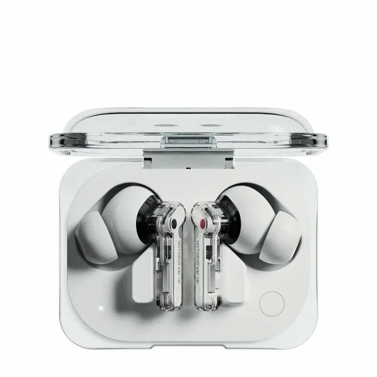 Nothing Наушники беспроводные с микрофоном Nothing Ear (a), Bluetooth, USB Type-C, прозрачный