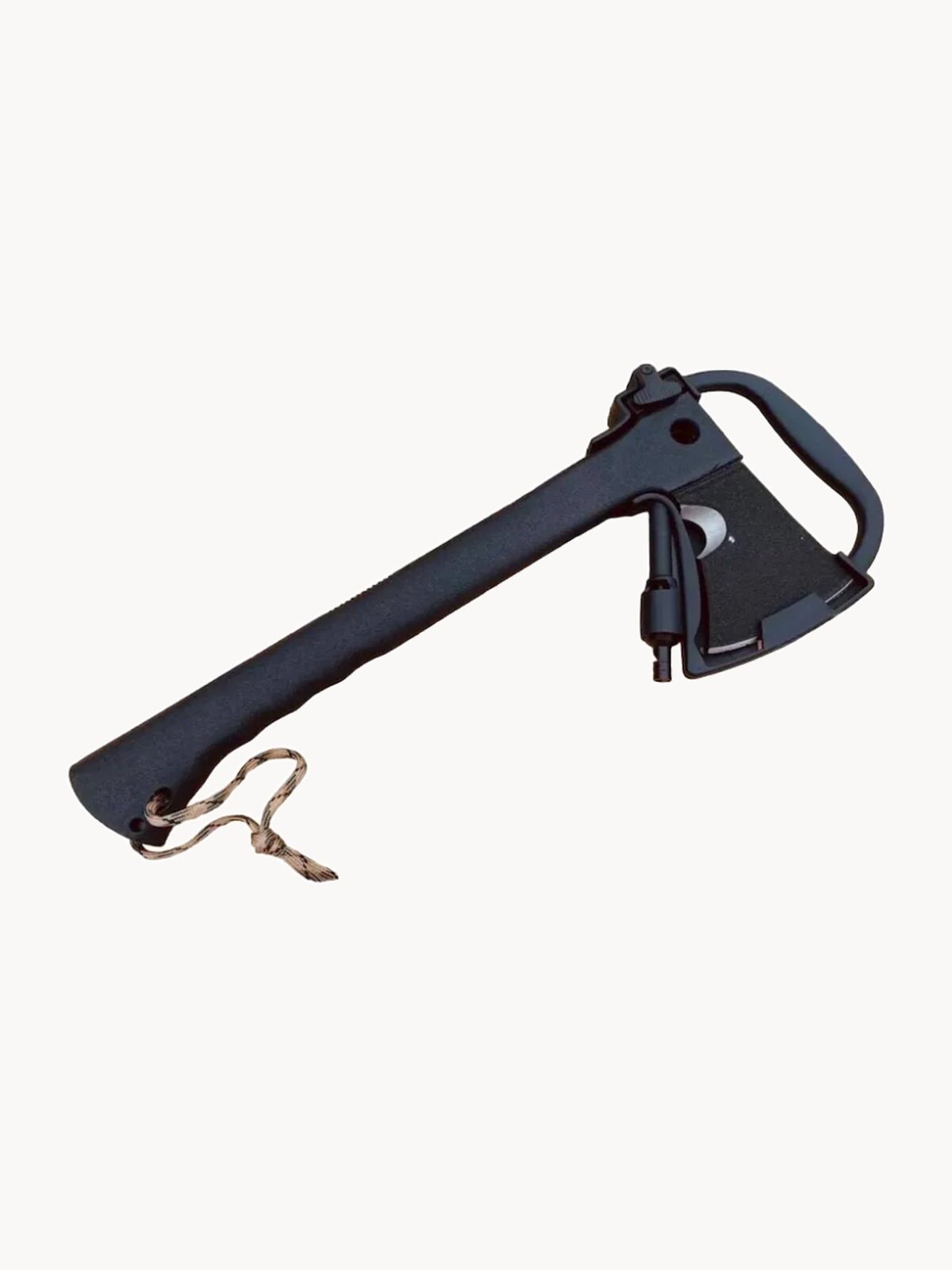 Топор туристический 4 в 1 , защитный чехол с креплением на пояс в комплекте, черный,