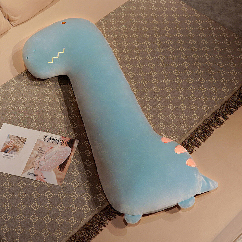 Серия с мультяшным динозавром, лисой, большая длинная подушка для ног, кровать, подушка для сна, подушка для беременных, съемная и моющаяся