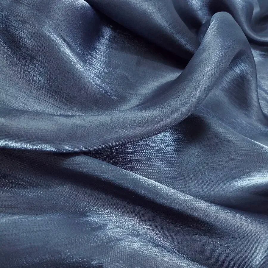 Мерсеризованная атласная ткань 100*150 см Темно-синий, 16