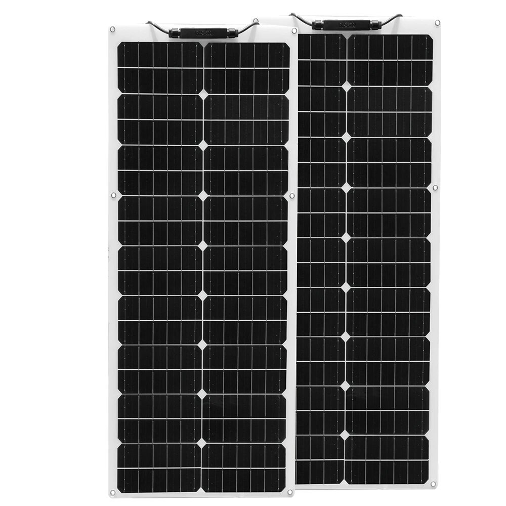 Гибкая солнечная панель 50 Вт 12 В White 100W Solar