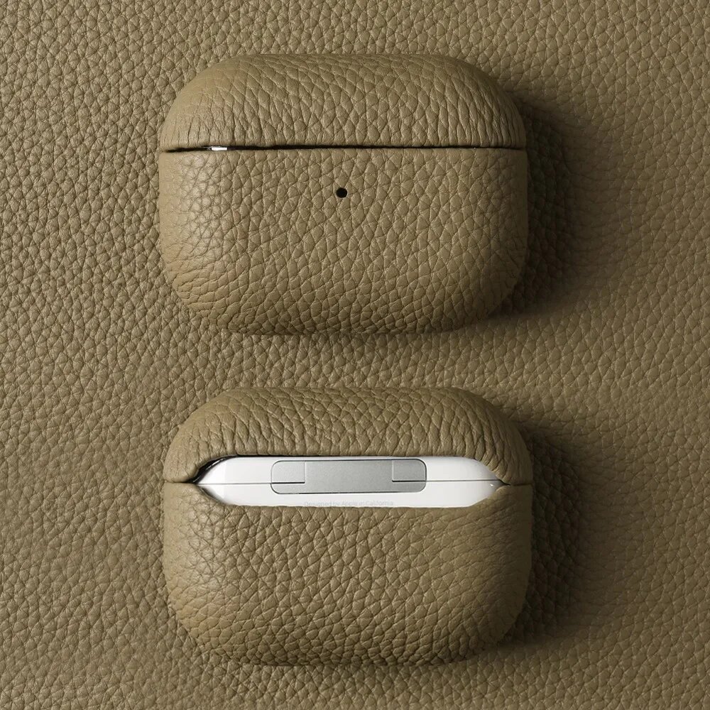 Чехол из кожи для AirPods Pro 2 For Airpods Pro3, Kakhi
