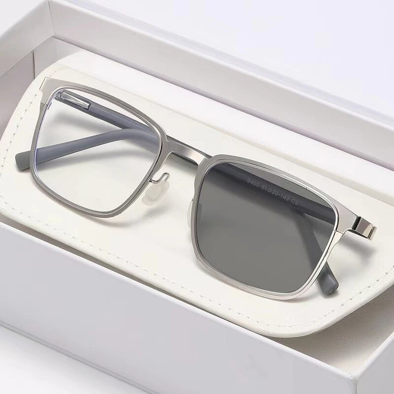 SNQP фотохромные очки для зрения Silver Gray, -1.75