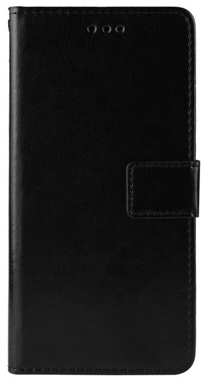 Чехол-книжка Чехол. ру для Oppo Reno 5 из качественной импортной искусственной кожи с подставкой застежкой и визитницей черный