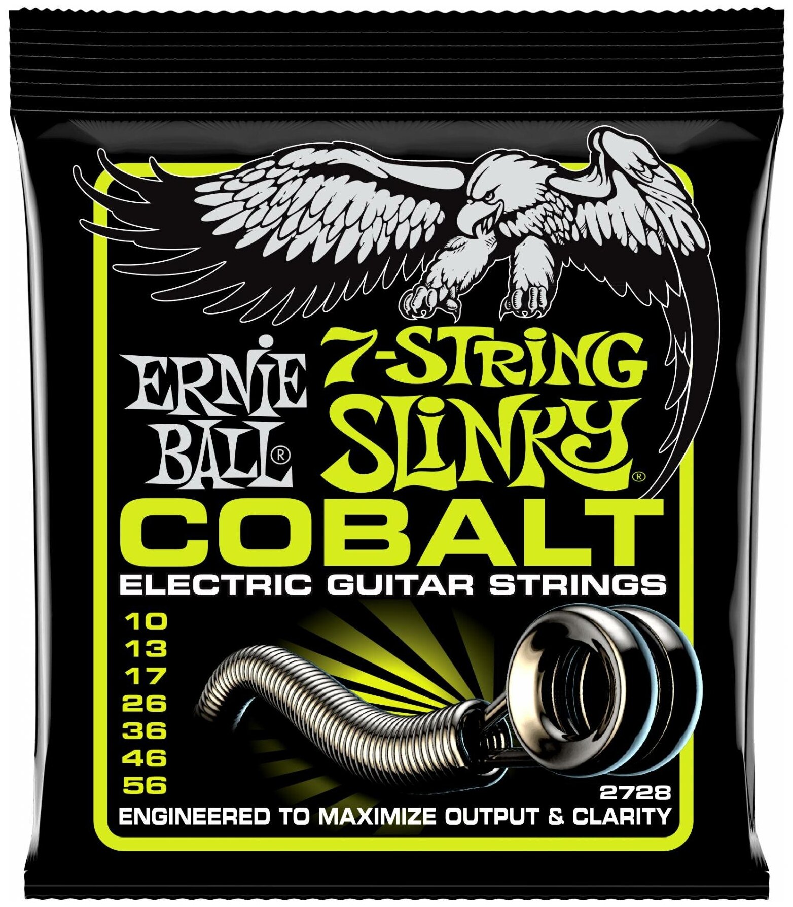 ERNIE BALL 2728 Cobalt Slinky Regular 10-56 - Струны для 7 струнной электрогитары