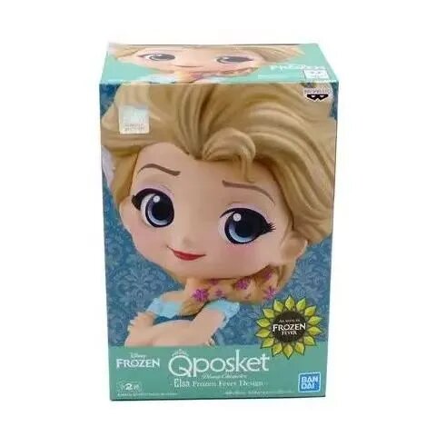 Фигурка Qposket Эльза из мультфильма Холодное сердце (Frozen Fever Design), высота 14 см