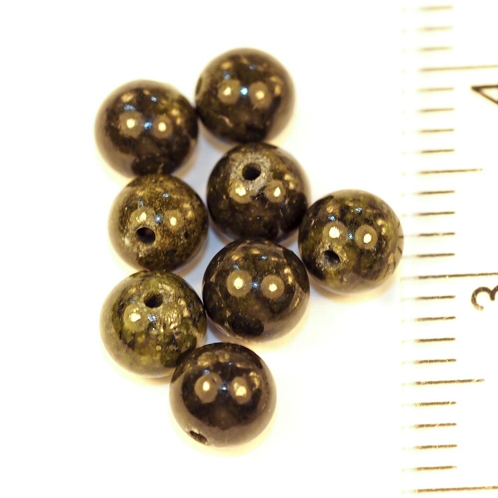 Натуральная бусина Змеевик 0011220 шарик 4 мм, цена за 30 шт.