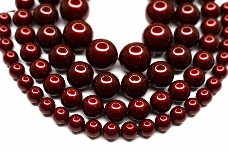 Жемчуг Swarovski 5810 #538 6мм Crystal Bordeaux Pearl, 5810-6-538, 10шт