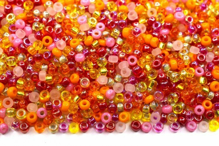 Бисер японский MIYUKI круглый 11/0 MIX19 танго, микс Tango, 10 грамм