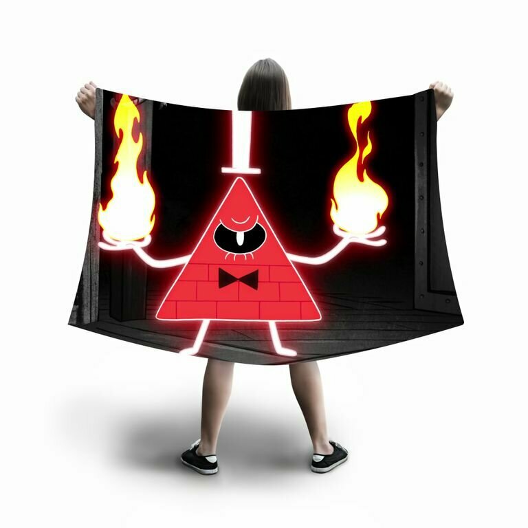 Флаг большой красный Билл №40