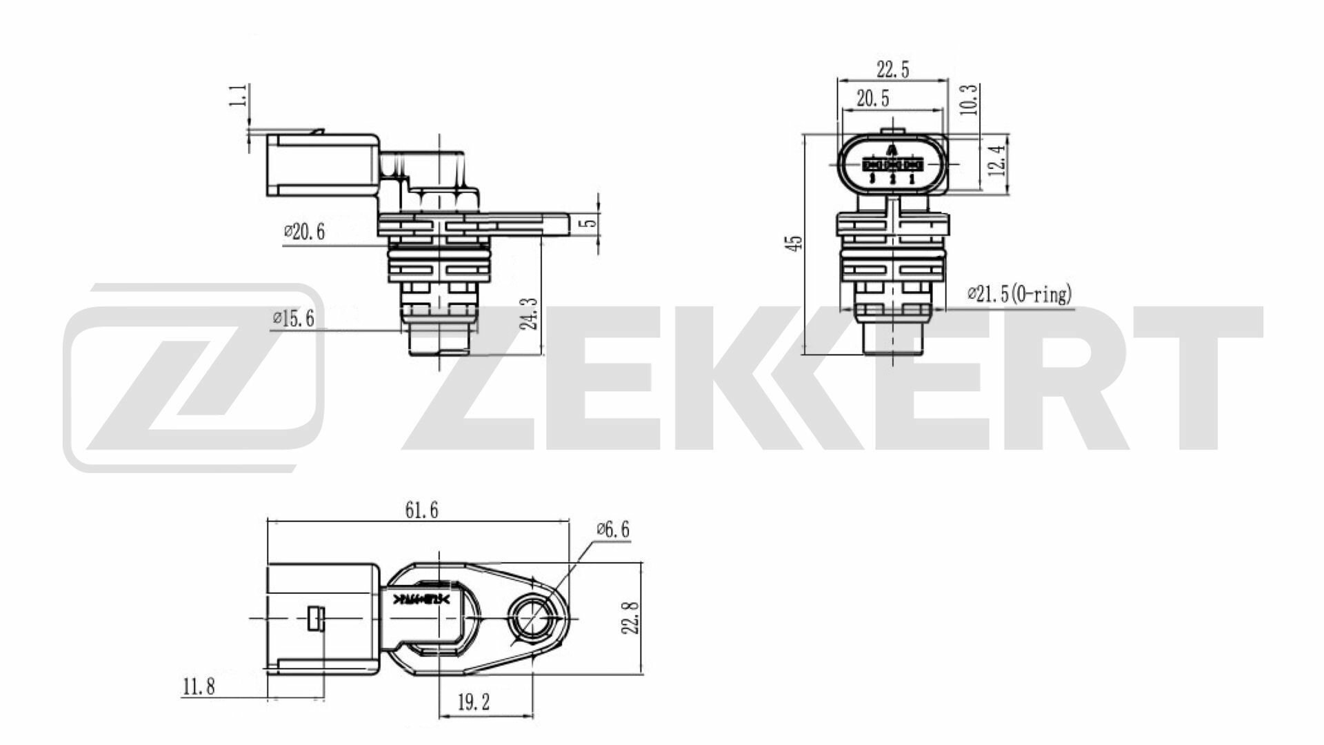 Zekkert Датчик положения распредвала для Skoda Fabia (6Y2 6Y3 6Y5 542 545) 01- VW Polo IV 02- Seat Ibiza I