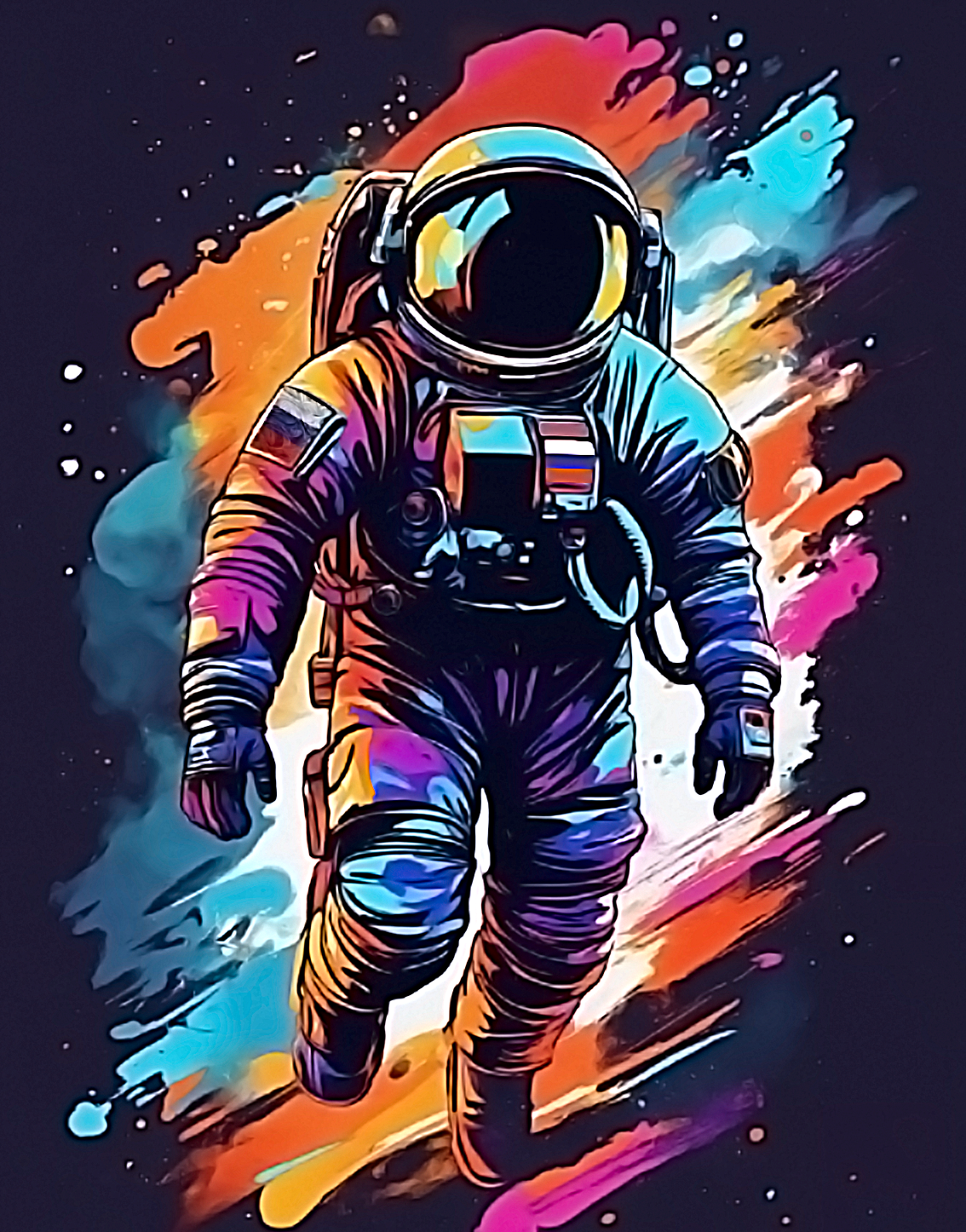Картина по номерам "Космонавт" 40х50 см, хлопковый холст на подрамнике, акрил, Hobby Home