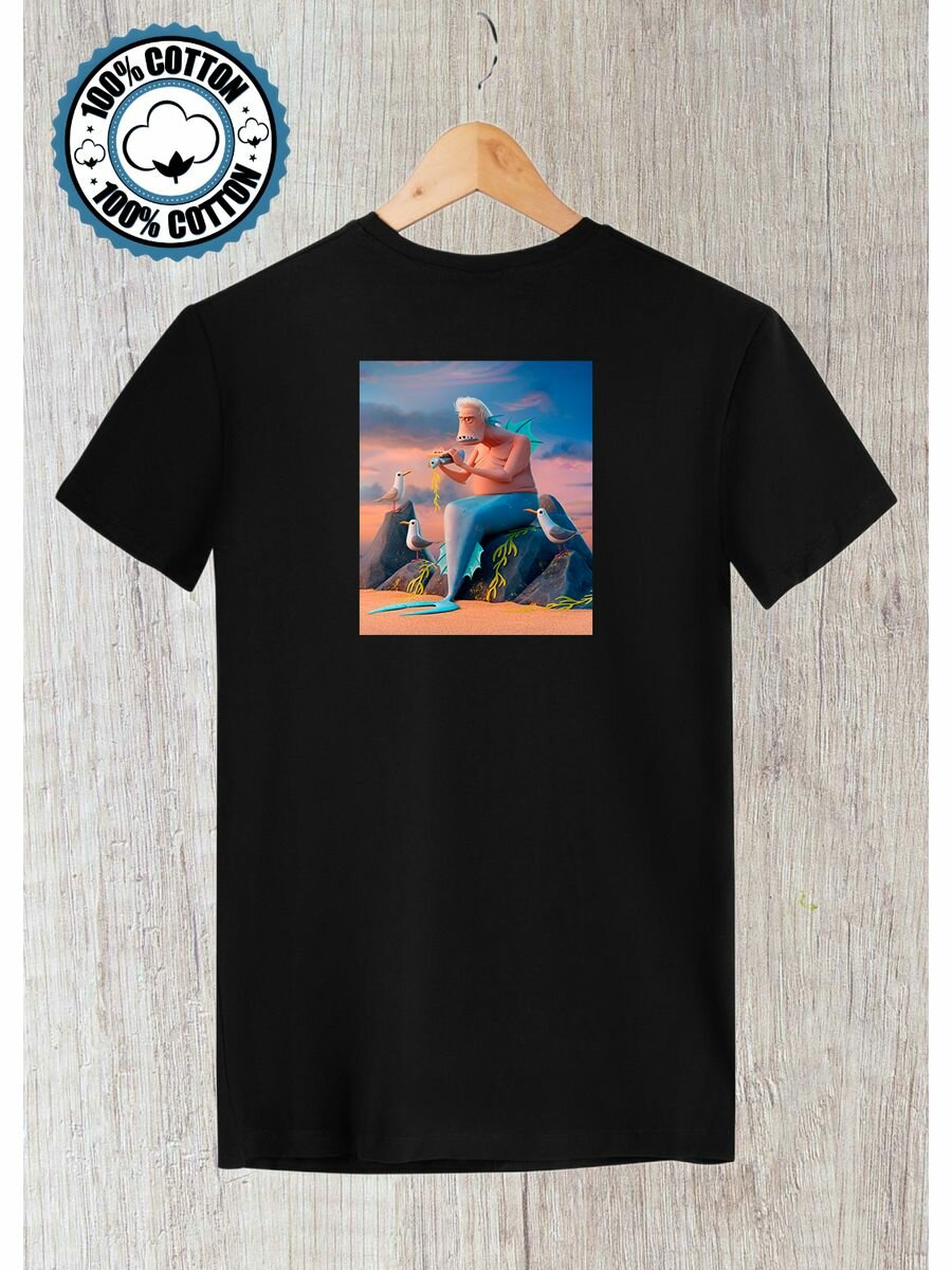 Футболка чайки смотрят как ест русалка