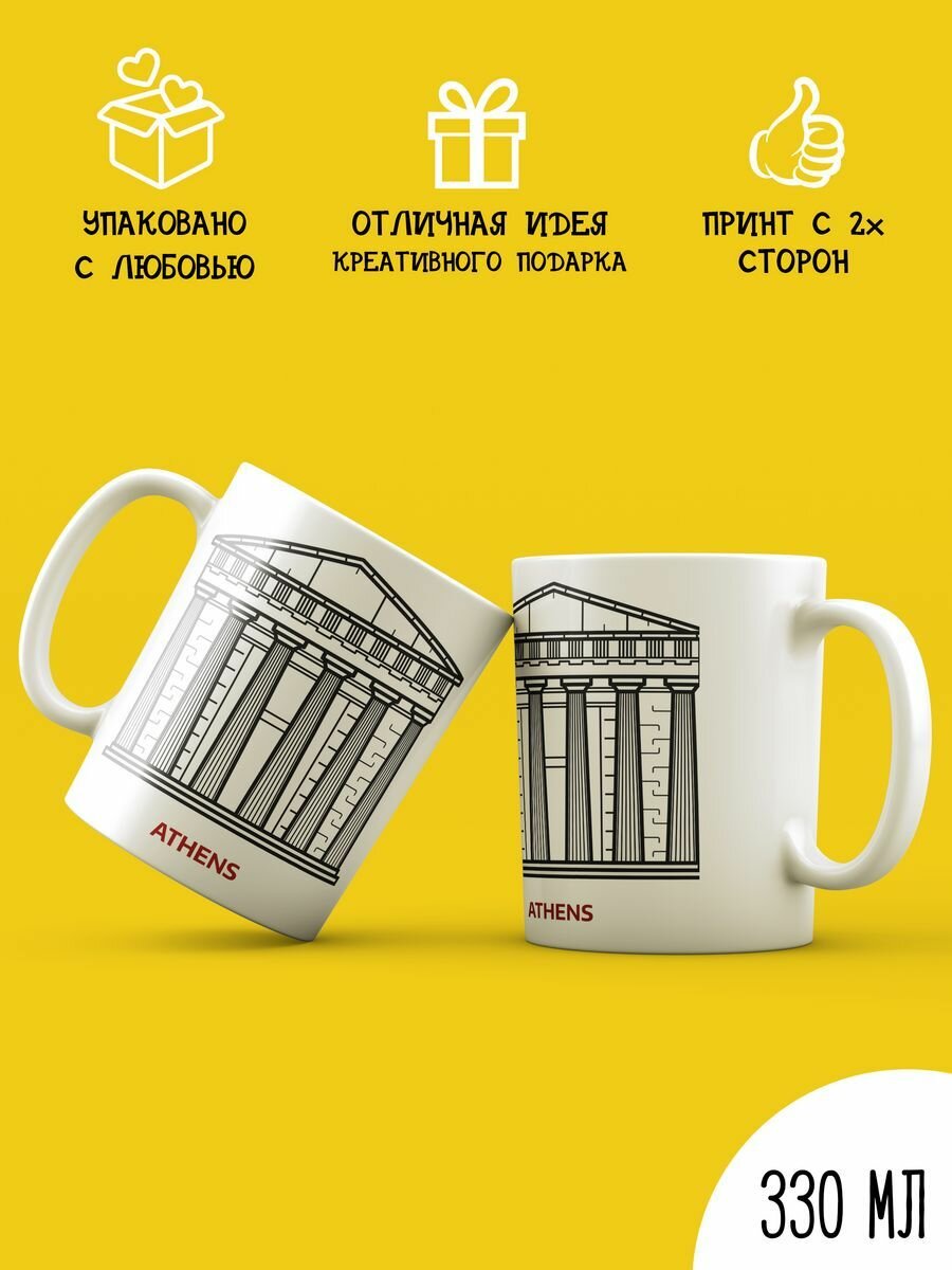Кружка керамическая Города Мира Афины