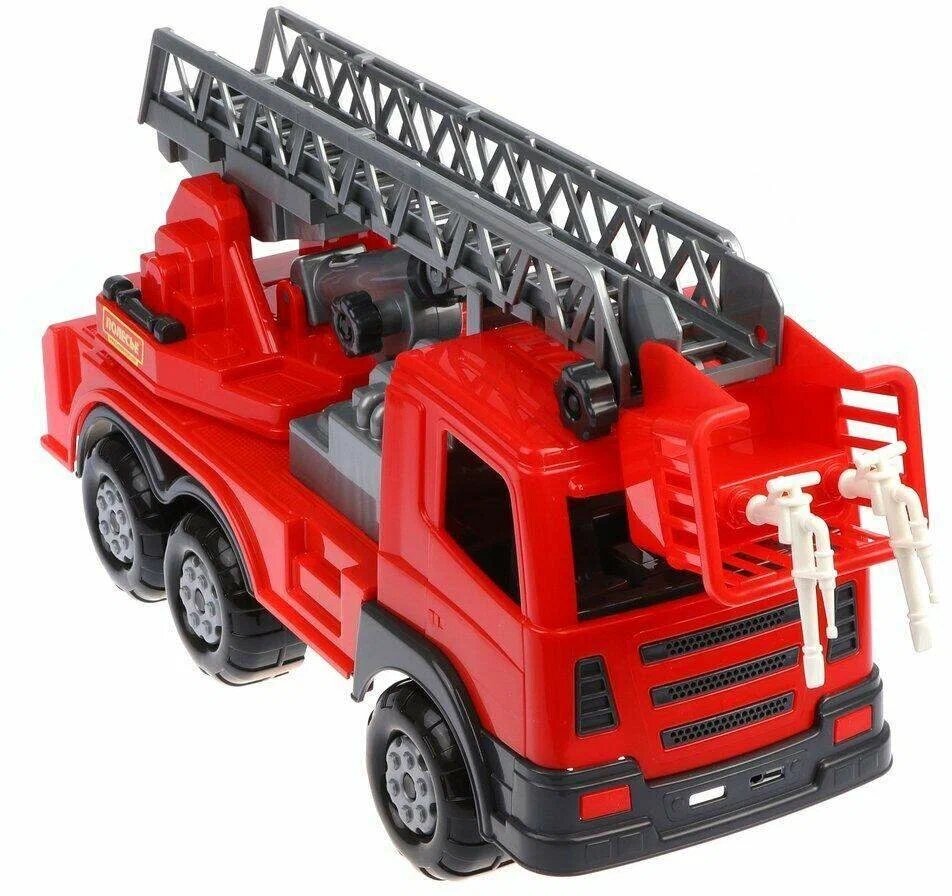 Пожарный автомобиль Полесье "Престиж", для детей от 3 лет, пластик, 45см