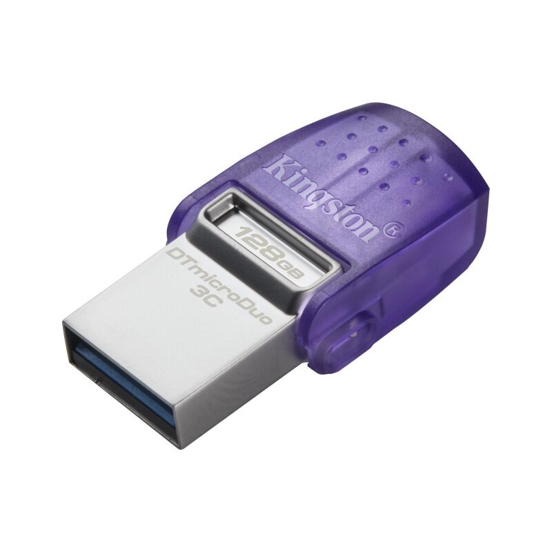Флешка Kingston "Micro", 128 Гб, USB 3.2, Type-C и A (DTDUO3CG3/128GB)