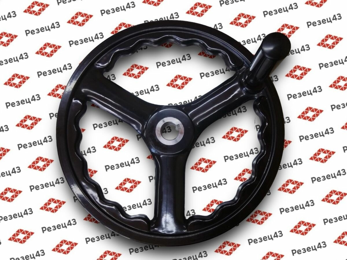 Маховик гладкий на спицах 300х25 для станка (1303130025)