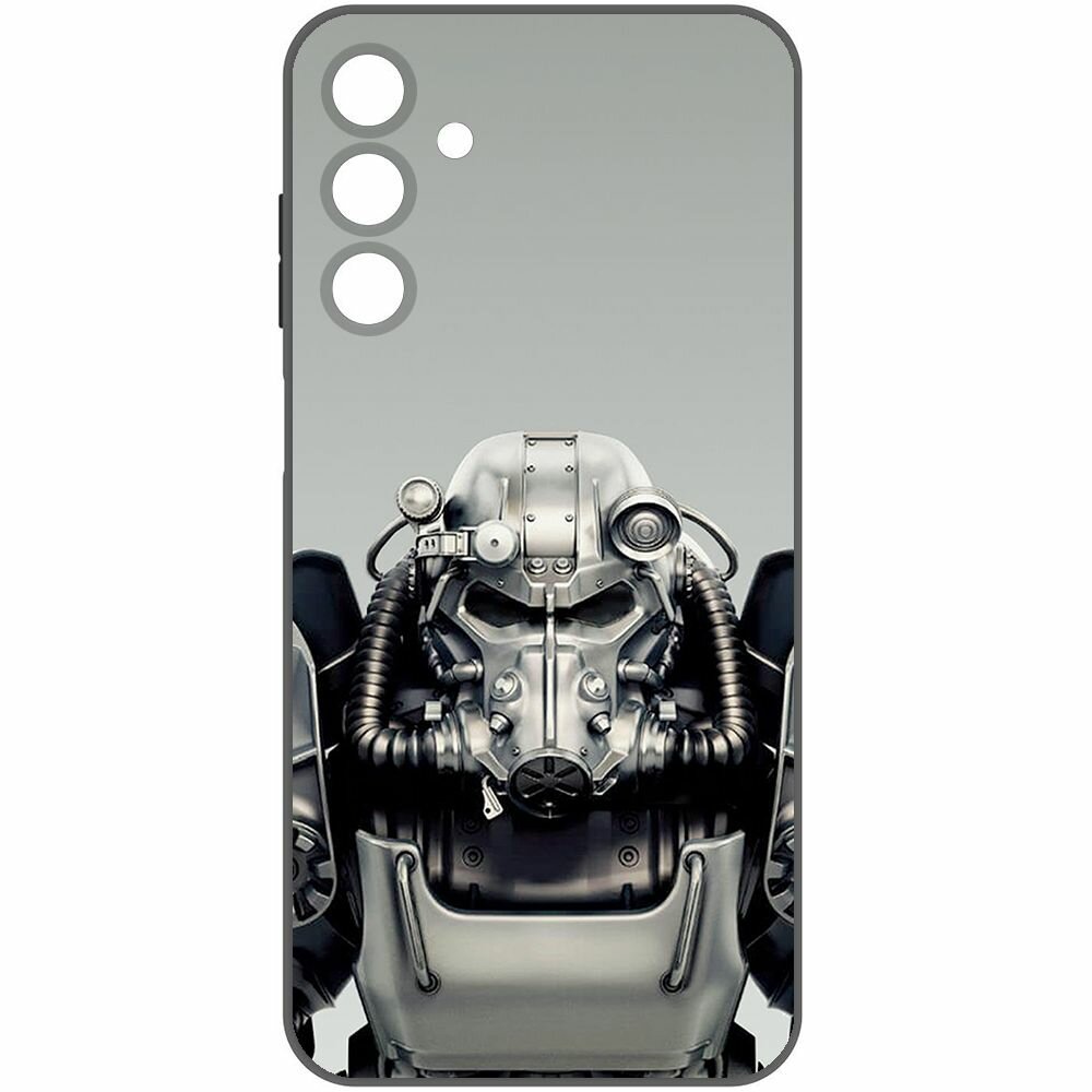 Чехол-накладка Krutoff Soft Case Фоллаут (Fallout) - Братство стали для Samsung Galaxy A25 5G (A256) черный