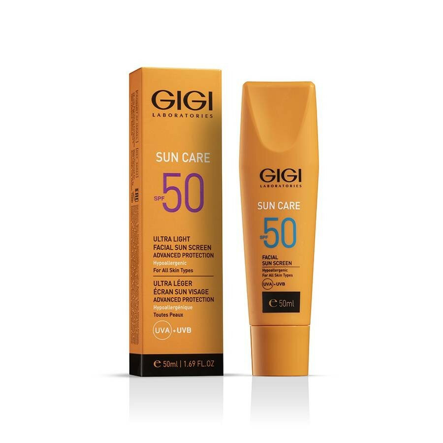 GIGI Sun Care Ultra Light Facial Sun Screen Advanced Protection SPF 50 Солнцезащитная эмульсия GIGI SPF 50, 50мл