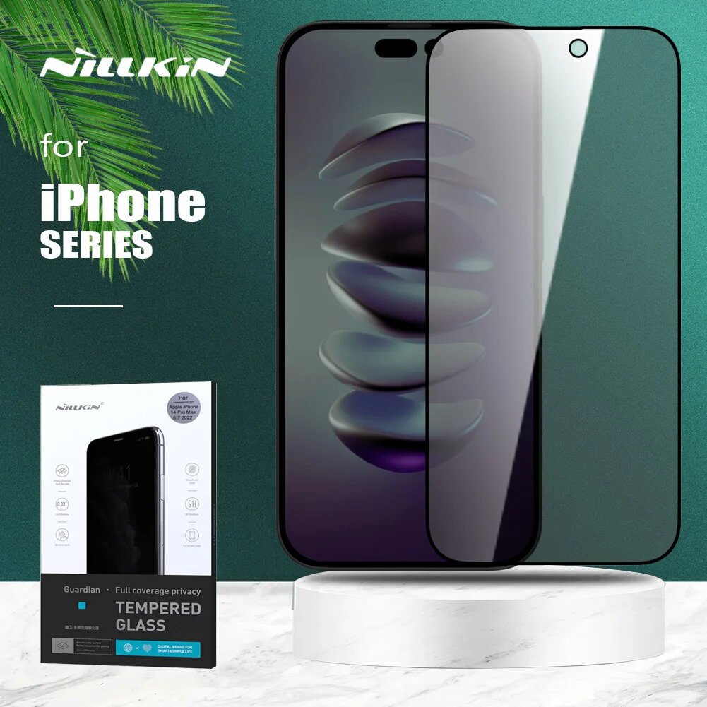 Для iPhone 15, 14, 13, 12 Pro Max Стекло Nillkin Guardian, антишпионское закаленное стекло, защитная пленка для экрана для iPhone 15 Plus 14 13