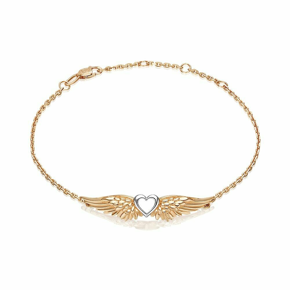 Браслет, красное золото, 585 проба