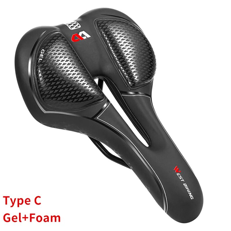 WEST BIKING велосипедное седло гелевая губка заполненная Удобная подушка для мужчин MTB Велосипедное переднее сиденье коврик дышащее мягкое велосипедное седло