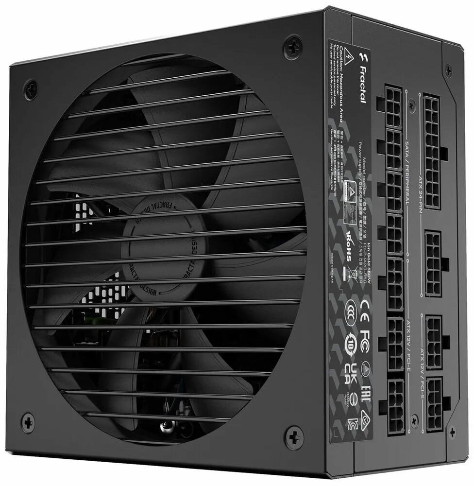 Блок питания FRACTAL DESIGN ION GOLD 850W 80+ PLUS GOLD FULL MODULAR черный