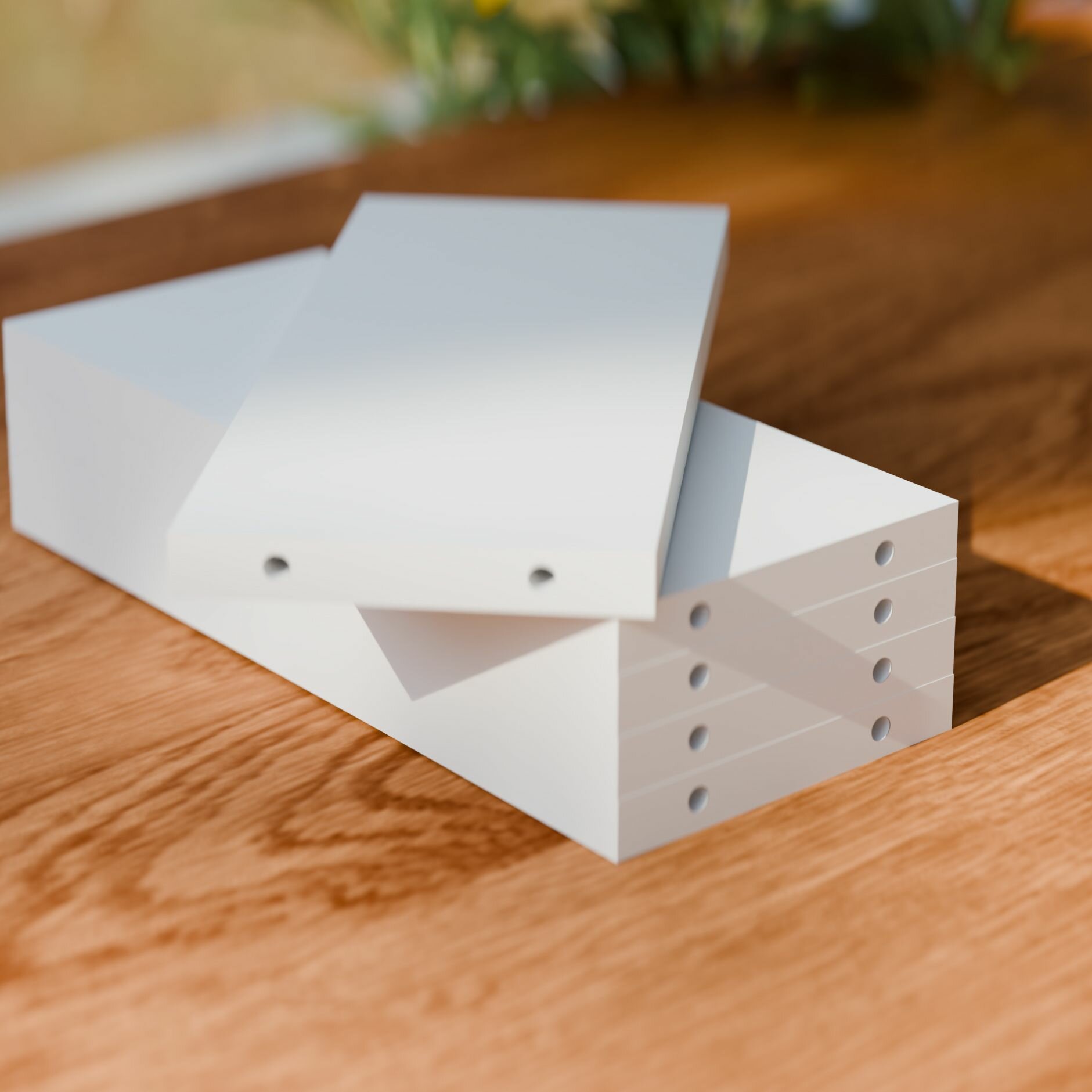 Органайзер 12х28х2, для комодов Марм, комплект из 5 шт, дополнительный набор перегородок из белого ЛДСП, Dipriz