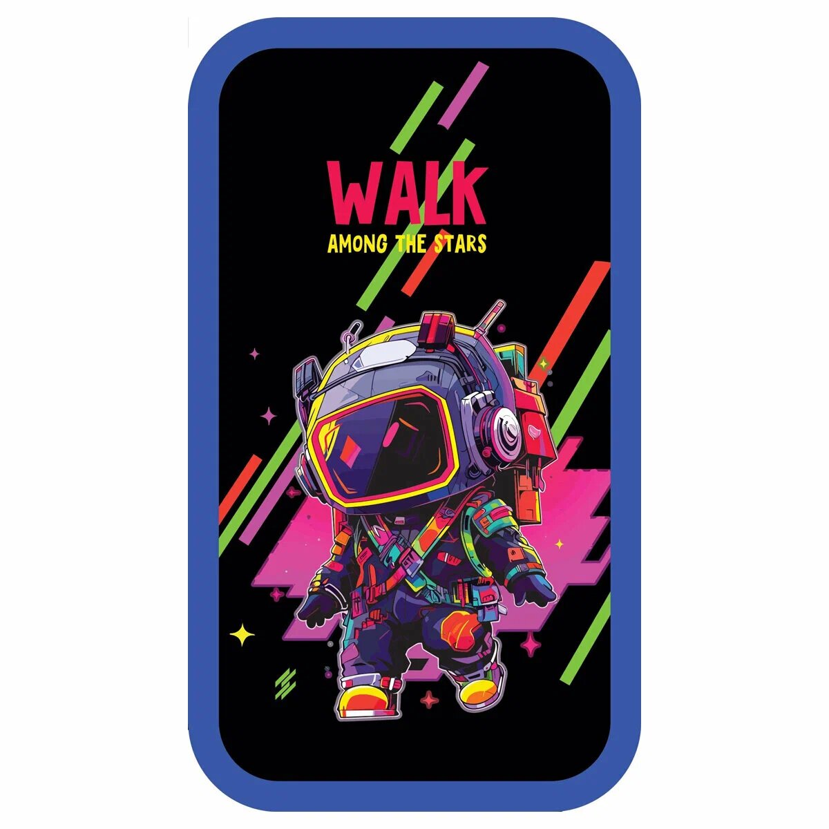 Пенал 3 отделения, 190*110 ArtSpace "Space walk", ламинированный картон