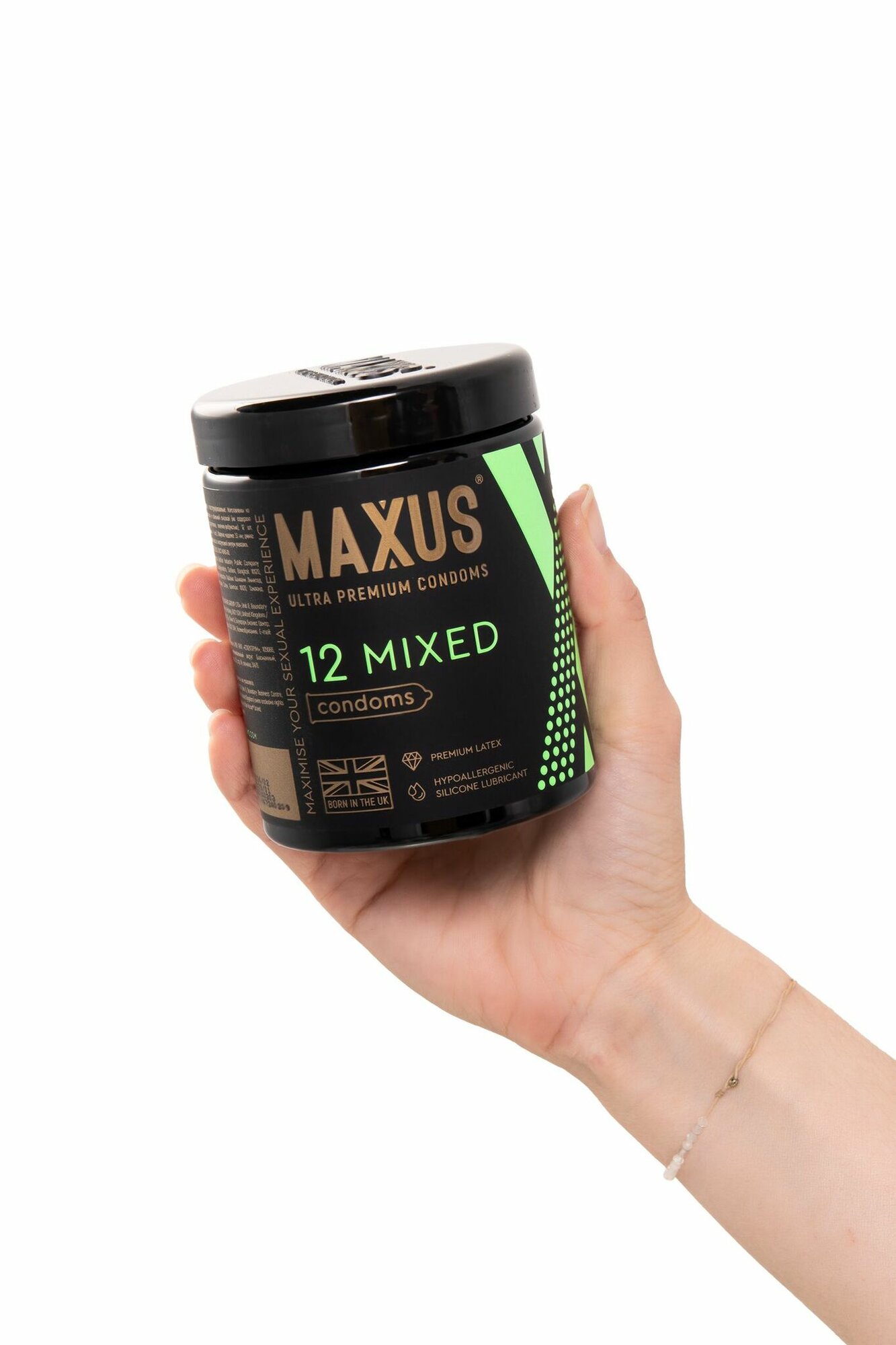 Презервативы "Maxus Mixed", 12шт, ультратонкие, с кондомницей — фото 1