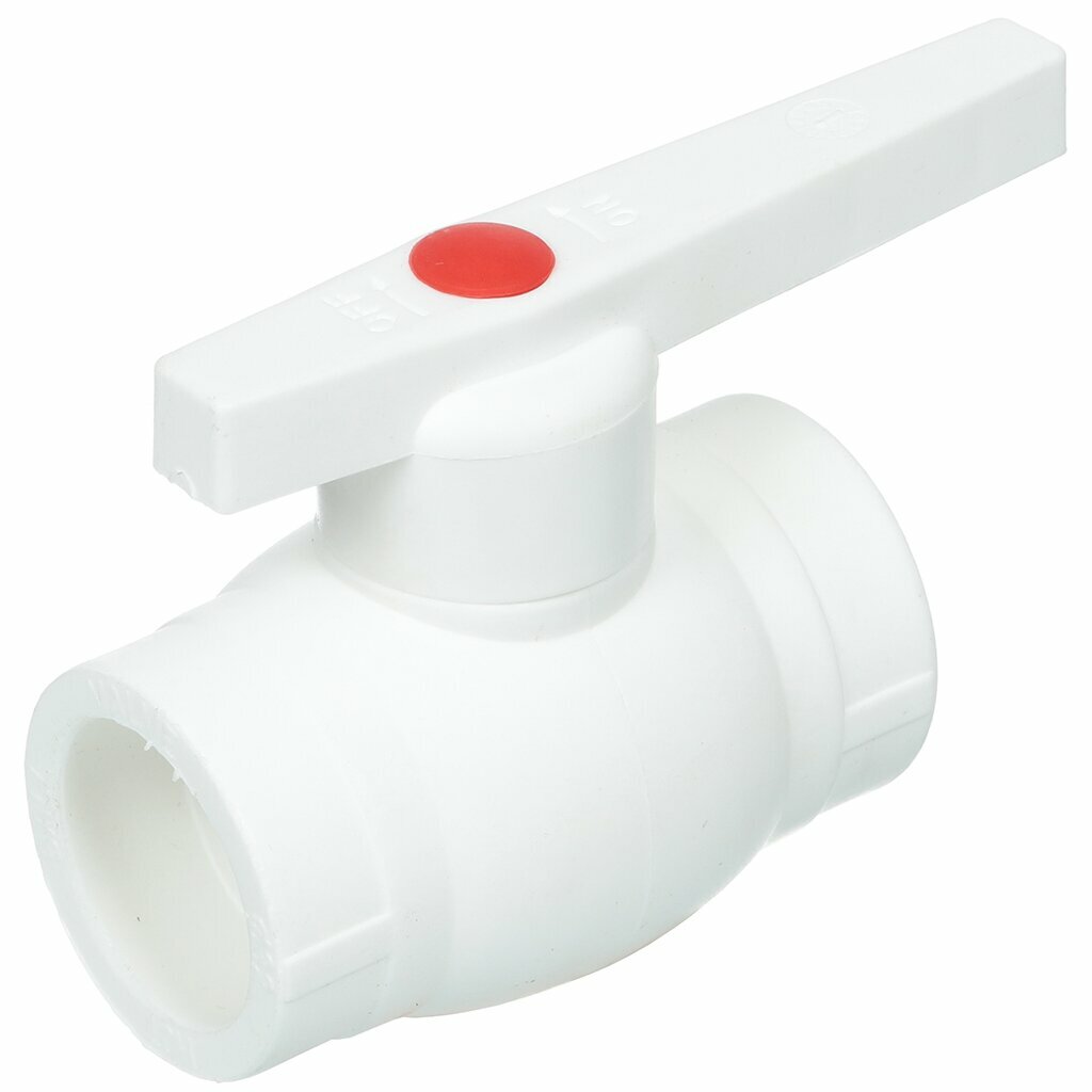 Шаровой кран Valfex "Optima" стандартнопроходной, полипропилен, диаметр 32 мм, белый