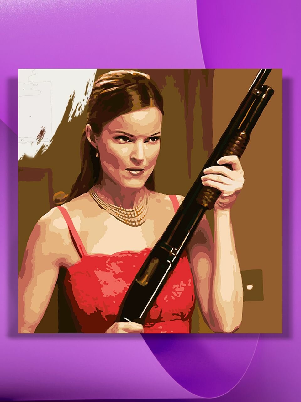 Картина по номерам на холсте Отчаянные домохозяйки - Бри, 40 х 40 см