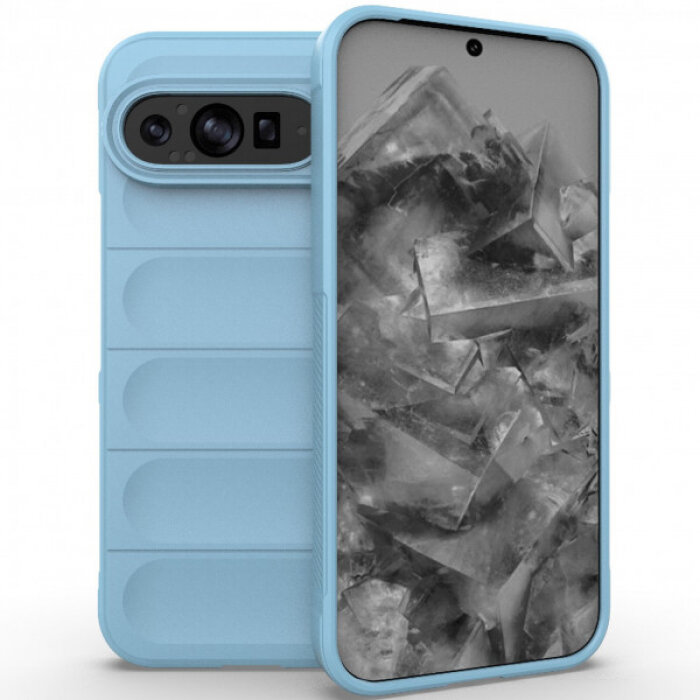 Flex Silicone Противоударный чехол для Google Pixel 9 Pro XL с защитой камеры и микрофиброй