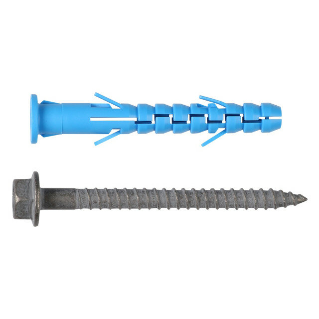 Дюбель фасадный 10х80мм с шурупом ШГ, комплект 4шт для крепления фасадных плит