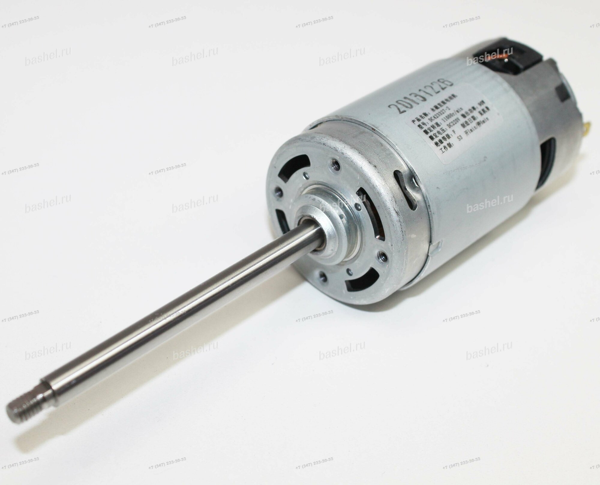 Электродвигатель для блендера DC423327-2 90W, 220VDC, 11000r/min (вал 79х6,4мм, двухстороняя лыска с резьбой М5)