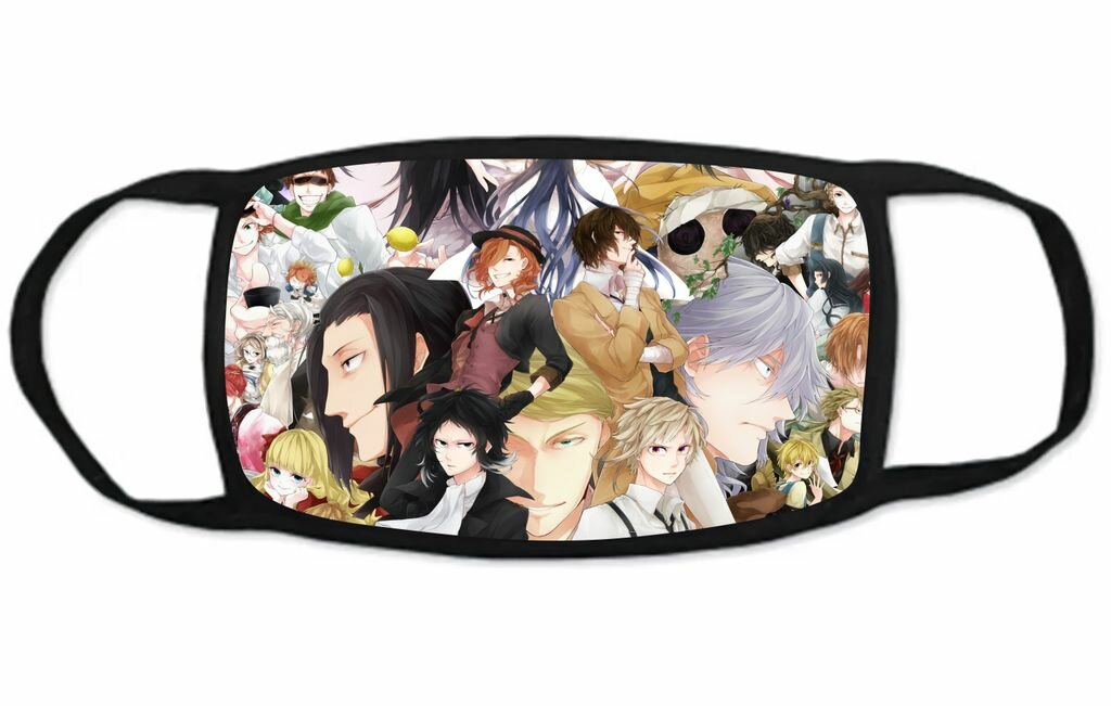 Маска Великий из Бродячих Псов, Bungou Stray Dogs №10, Взрослая - 20см на 12,5см