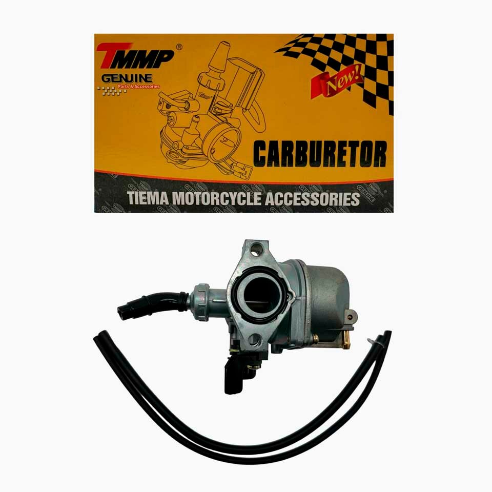 Карбюратор на мопед Альфа, Дельта 4T 139FMB, 147FMH, 152FMH, 70-110см3 D19 (пластиковый рычаг заслонки)