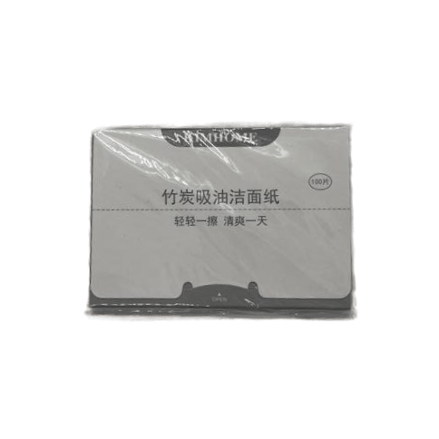 Матирующие салфетки для лица KIMHOME с бамбуковым углем, 100 листов.