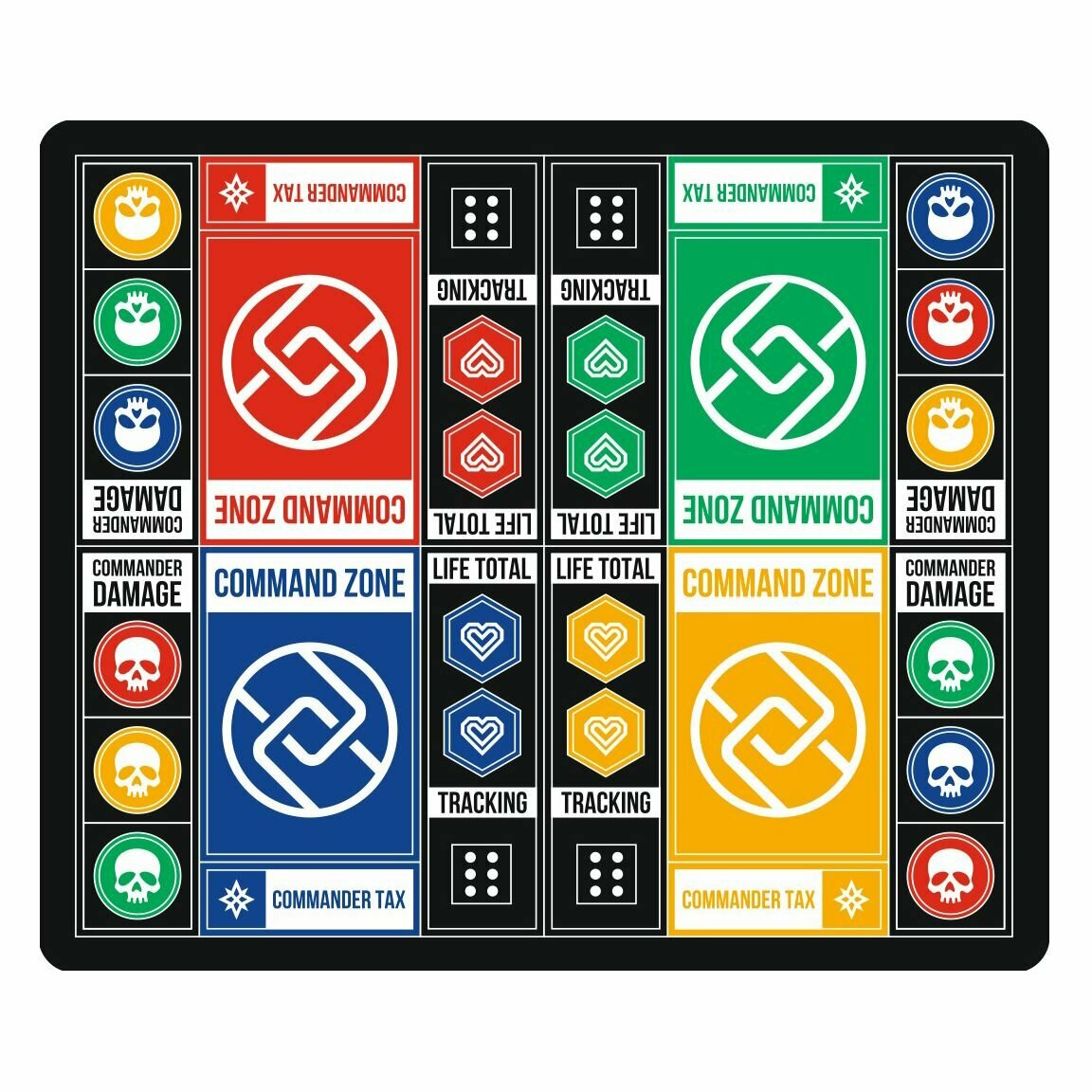 Игровой коврик для мыши и MTG Card Pro Cardplace Командный центр 27х32 см с тканевым покрытием