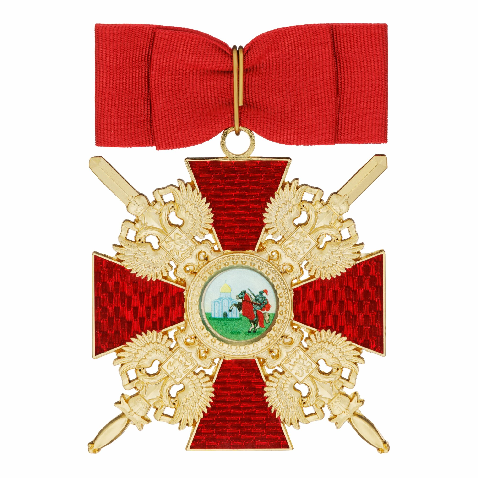 Орден Александра Невского большой с мечами, полноразмерный муляж царской России