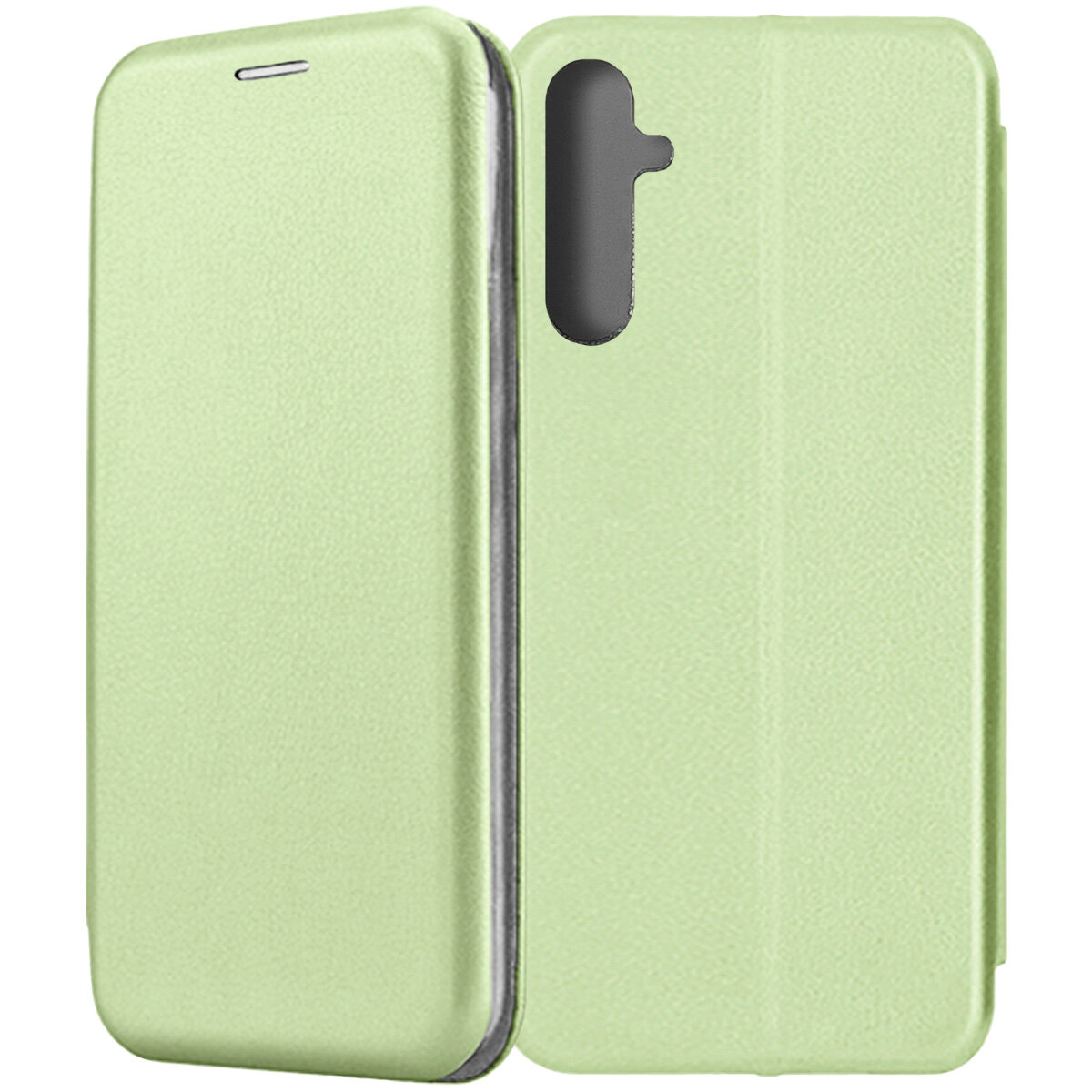 Чехол-книжка для Samsung Galaxy A05s A057 аквамарин / подставка, отделение для карт