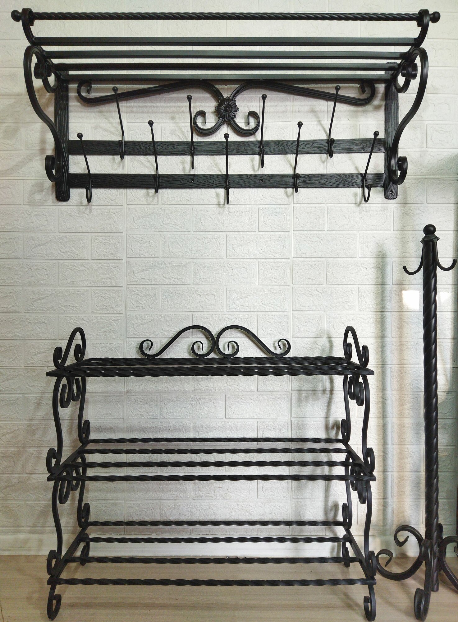 Комплект мебели для прихожей обувница и вешалка