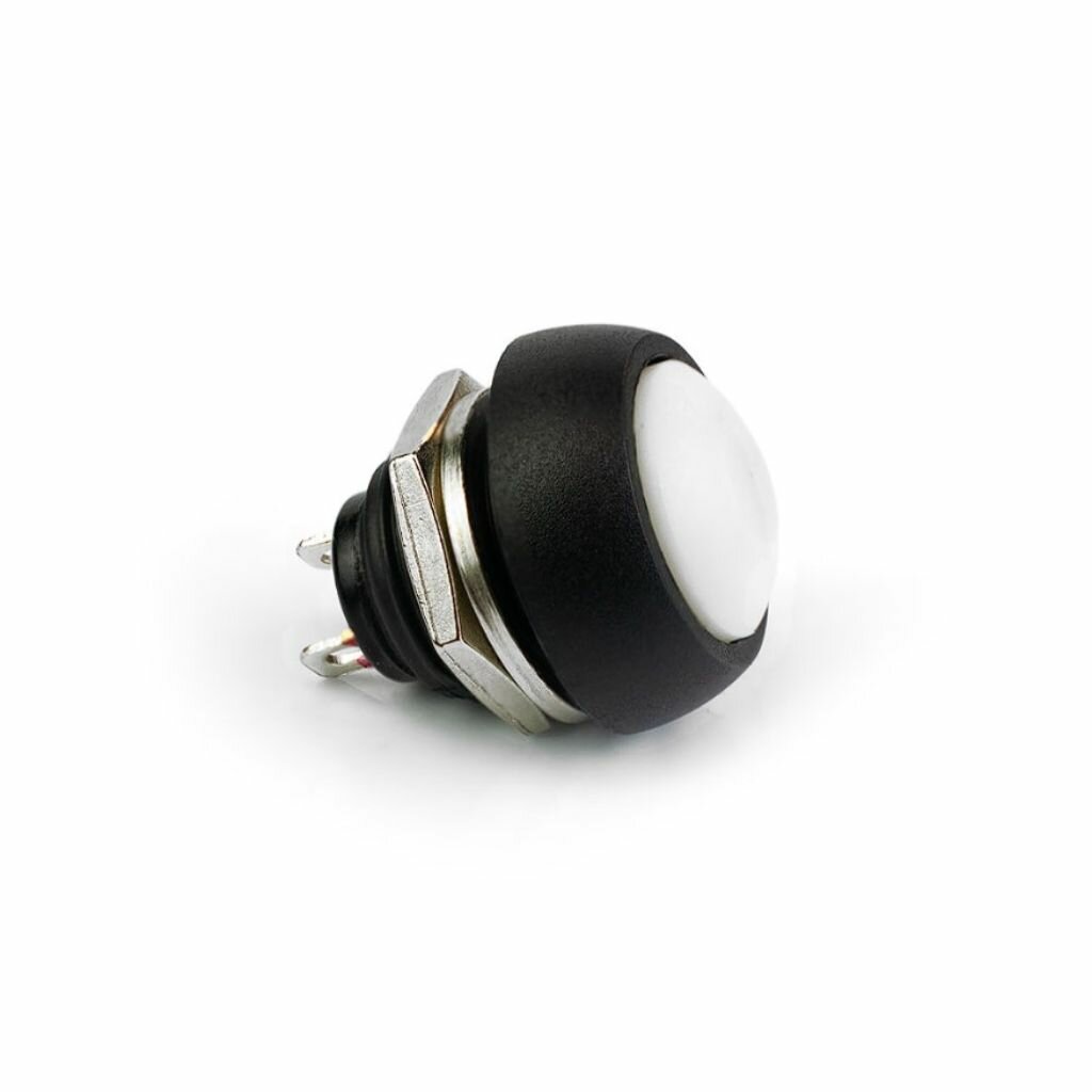 Кнопка пластиковая PSW-7-W (белая)