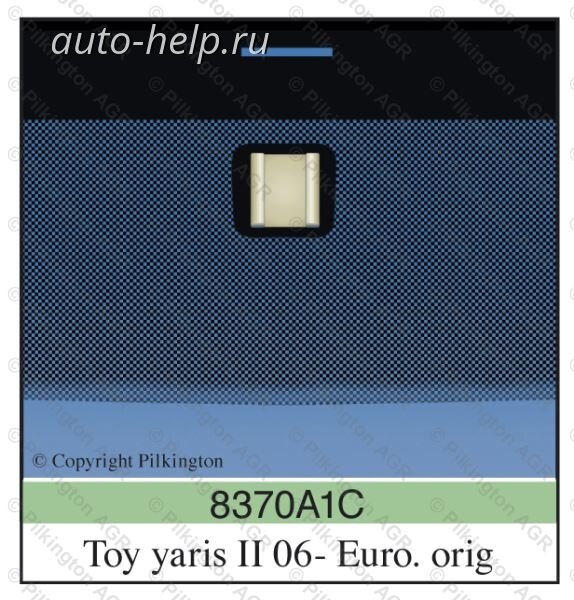 BENSON TOYOTA Лобовое VIN Фиттинг solar с пятаком