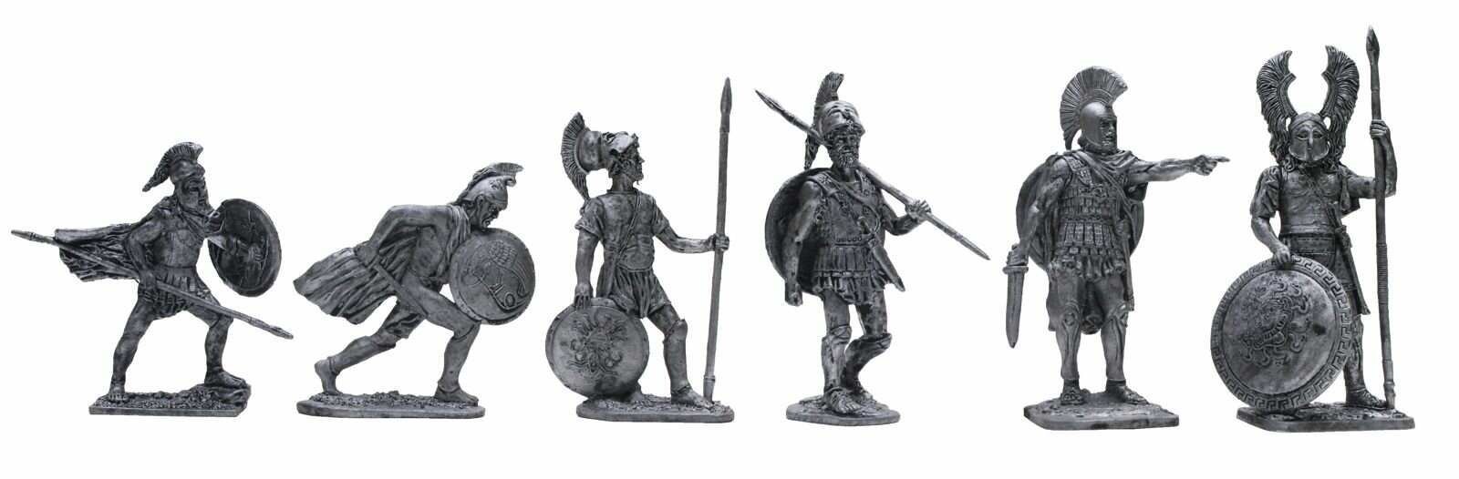 "Греки" №3ЕК (6 н/к) в картонной коробке набор оловянных солдатиков некрашеных